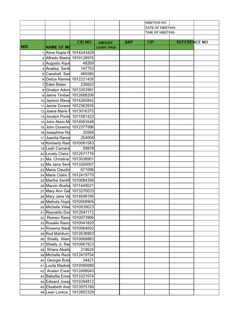 Sheets Document | PDF