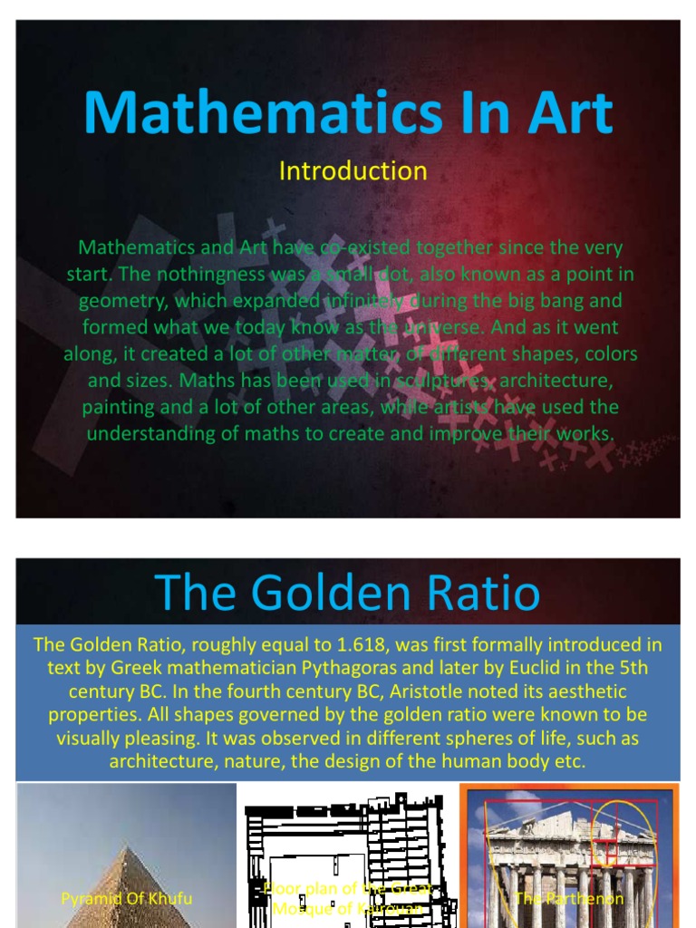 Mathematics in Art and Architecture | PDF | Art