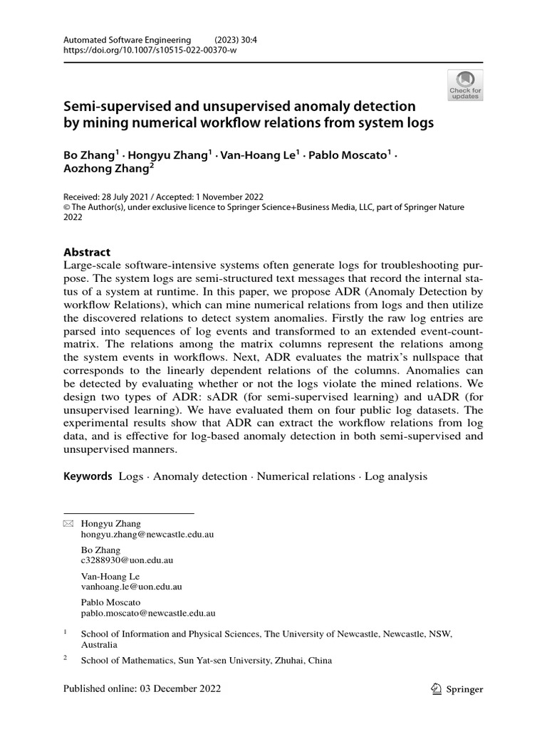 2022 Semi Supervised and Unsupervisdied Anomaly Detection by Mining ...
