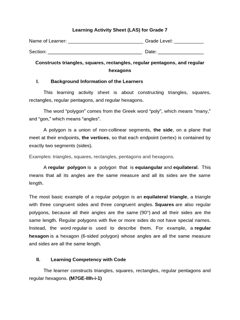 G7-Q3-10-Construction of Triangles, Squares, Hexagon... | PDF ...