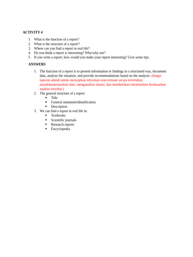 Understanding Report Functions and Structure | PDF | Self-Improvement ...