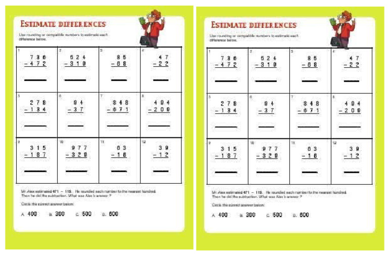 Estimating Difference | PDF