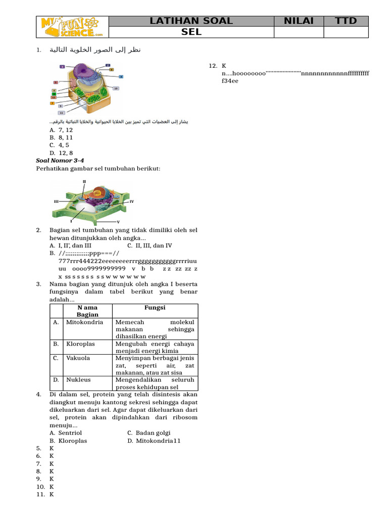 Latihan Soal Nilai TTD SEL | PDF