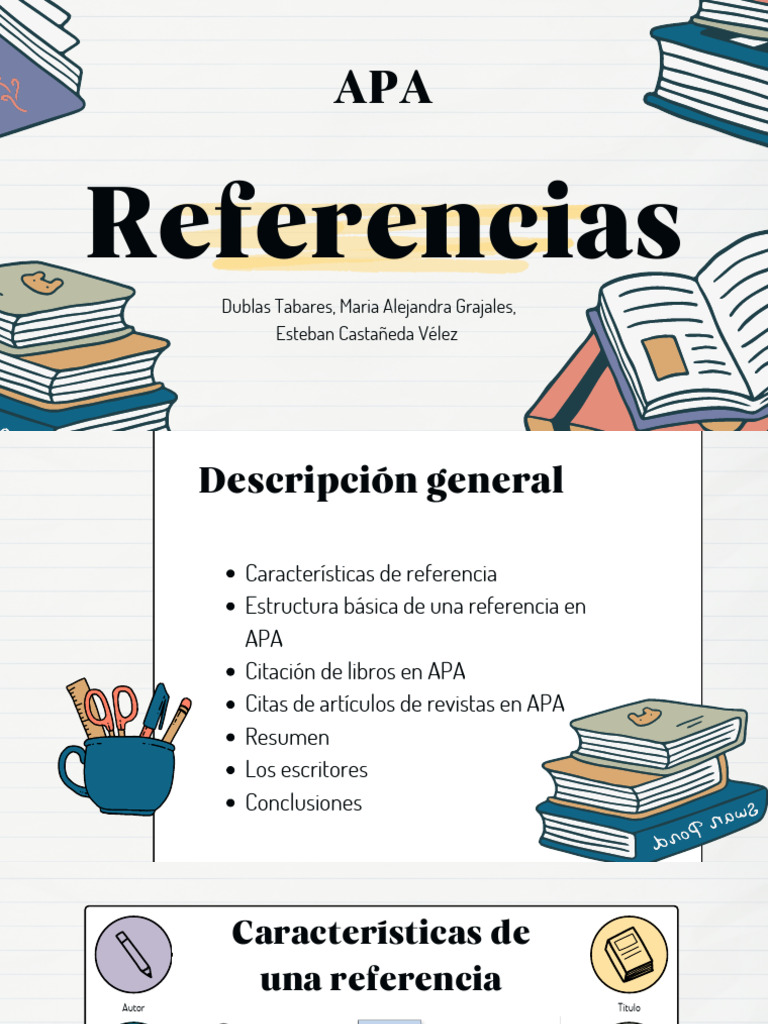 Referencias APA Presentation | PDF | Estilo apa | Comunicacion tecnica