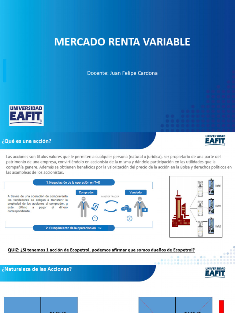 Renta Variable Eafit - Juan Cardona | PDF