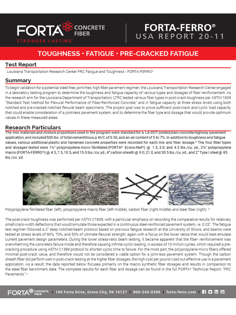 FORTA-FERRO (Toughness, Fatigue, Pre-Crack Fatigue) | PDF