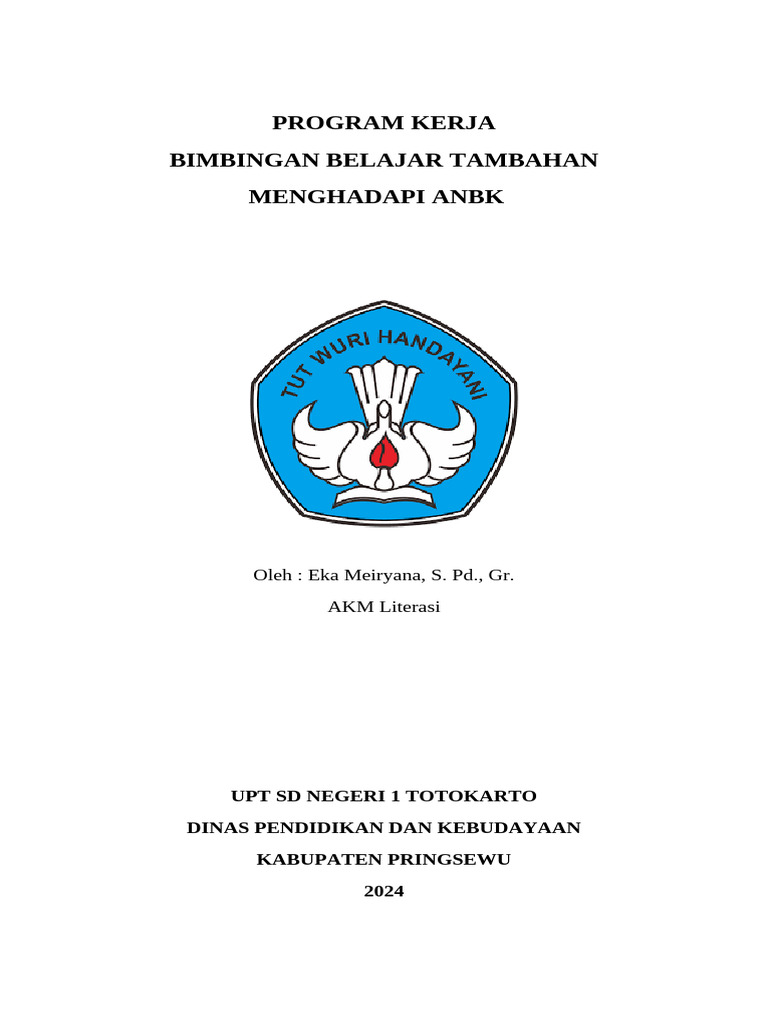 Program Kerja Bibmel Anbk | PDF