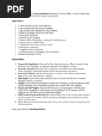 Inubarang Manok Recipe with Ubod | PDF | Cooking, Food & Wine