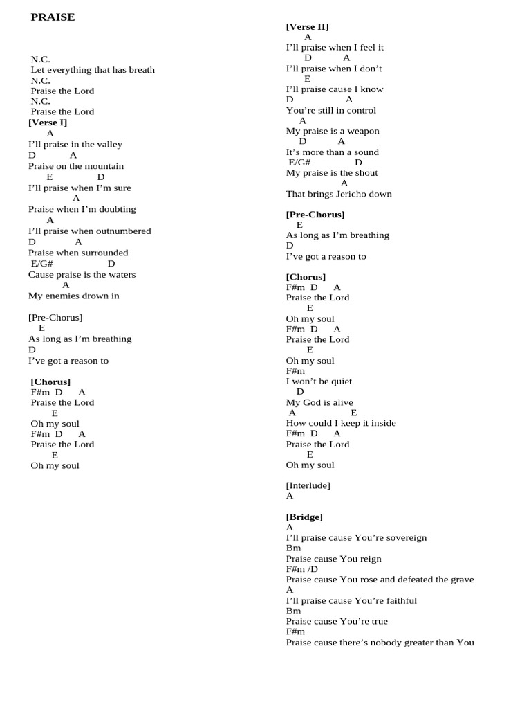 Lyrics | PDF