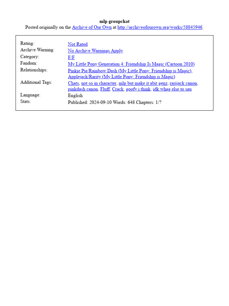 MLP Groupchat | PDF