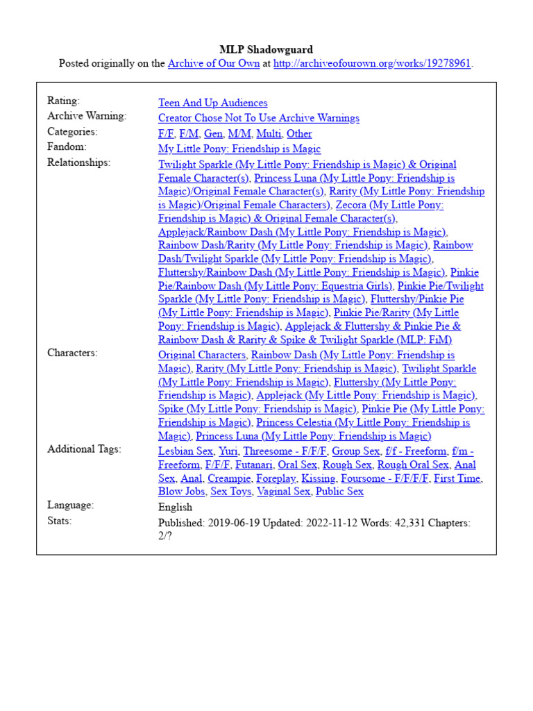 MLP Shadowguard | PDF