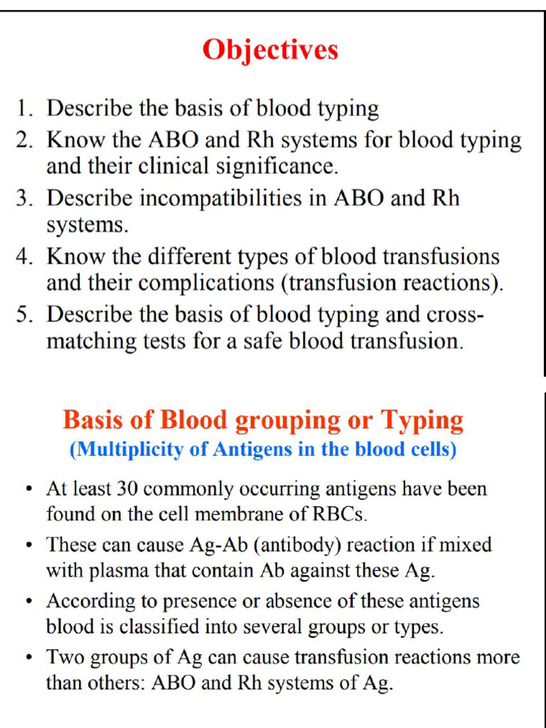 Blood Grouping Notes | PDF