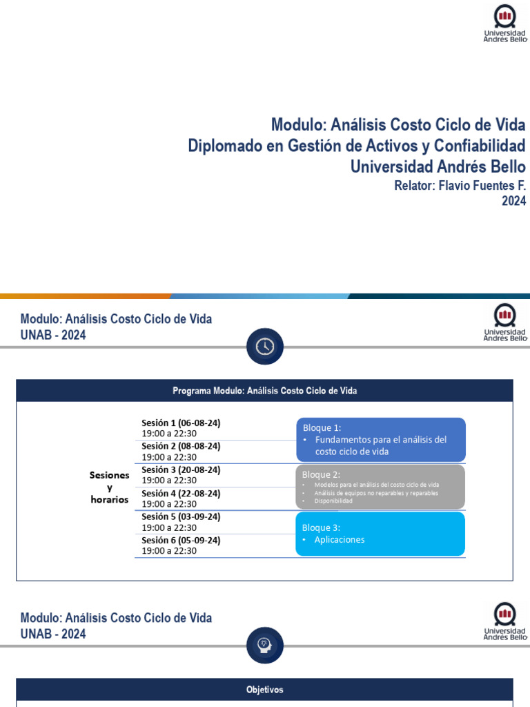Presentación LCC 1306 UNAB 2024 Bloque 1 | PDF