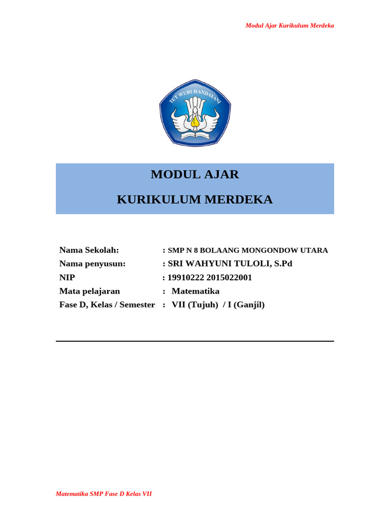 Modul Ajar Bab 1 | PDF