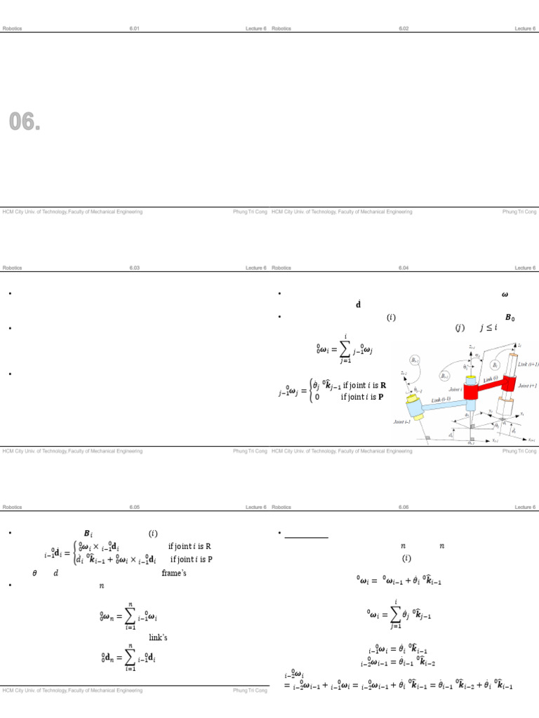 Velocity Kinematics | PDF