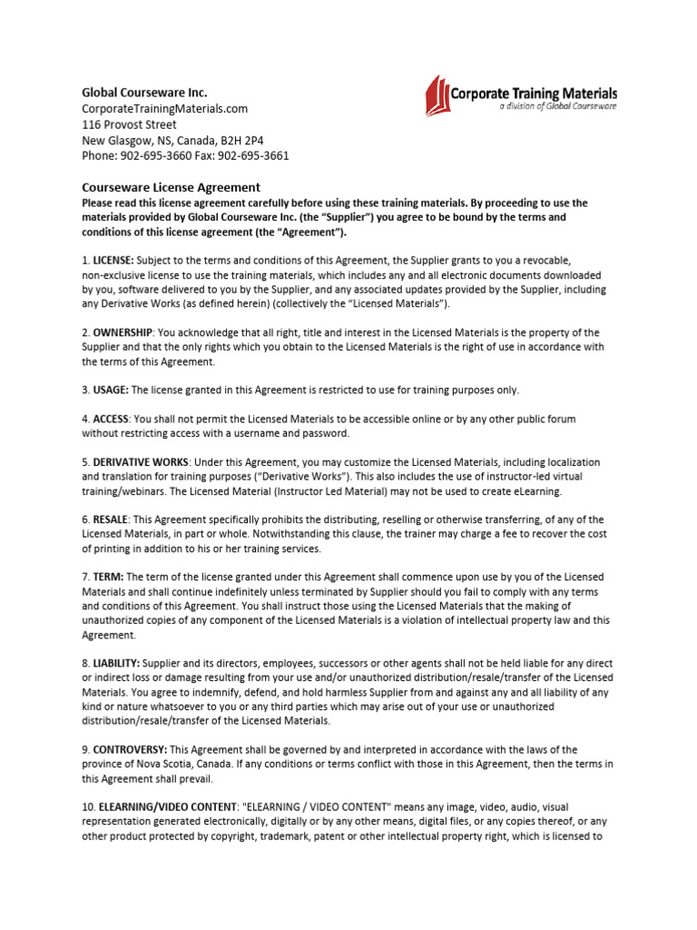 License_Agreement | PDF