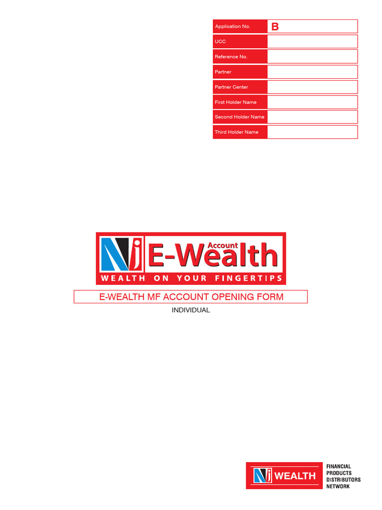 E-Wealth MF Account Opening Form: Individual | PDF