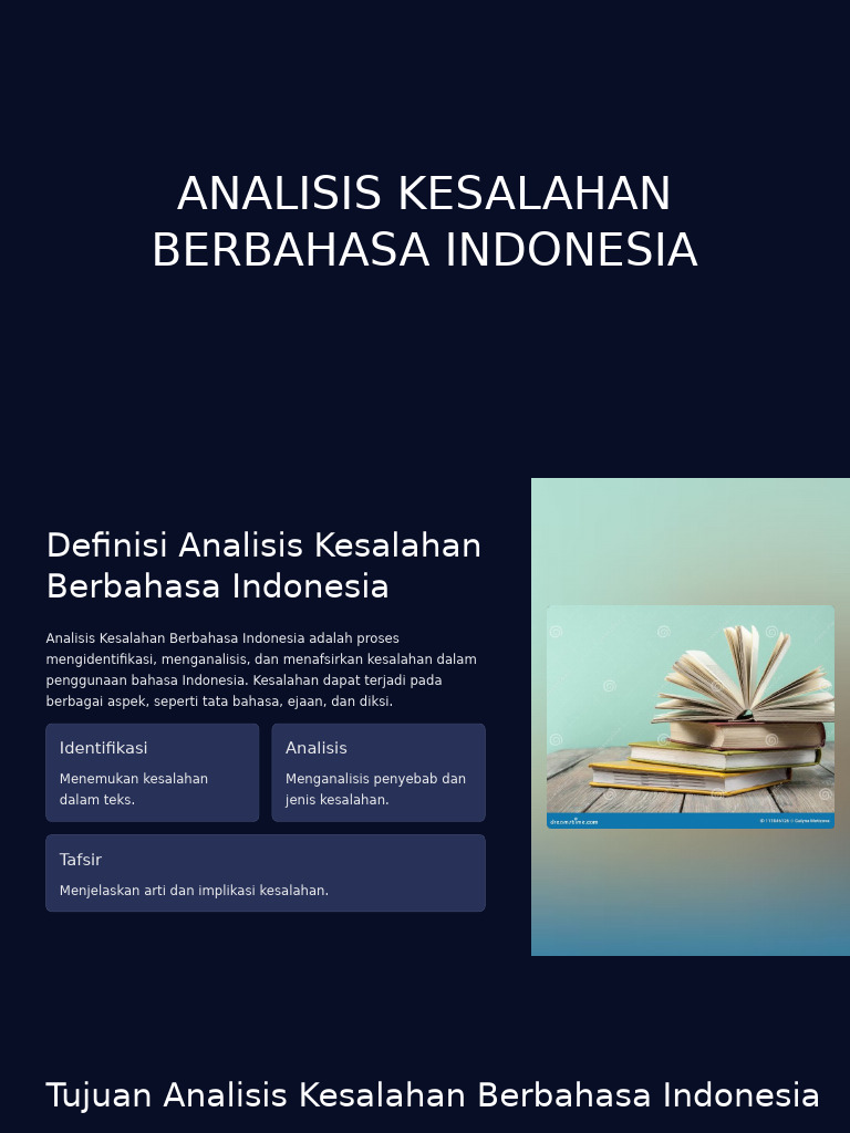Analisis Kesalahan Berbahasa Indonesia | PDF