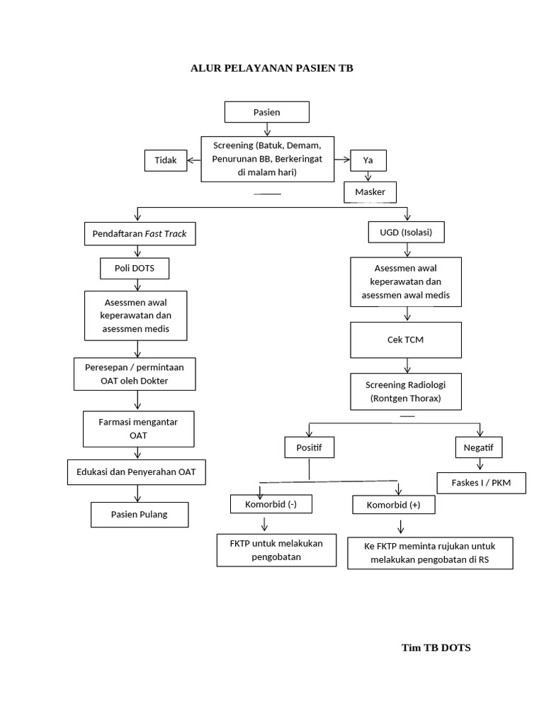 BAGAN ALUR PELAYANAN PASIEN TB rawat jalan | PDF