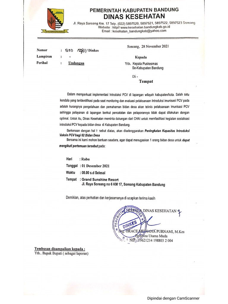 Undangan Introduksi Vaksin PCV | PDF
