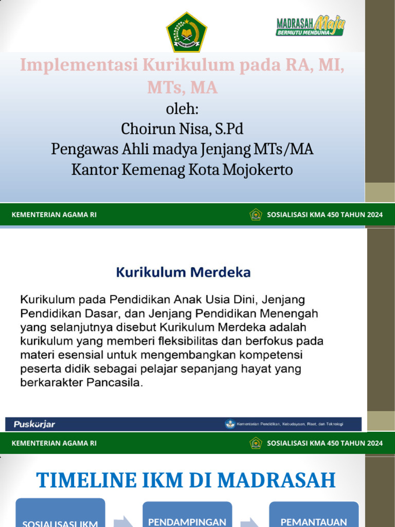 Materi Desiminasi Kma 450 Nisa | PDF