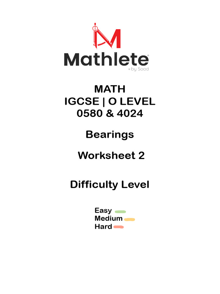 Bearings Worksheet 2 (Solved) | PDF