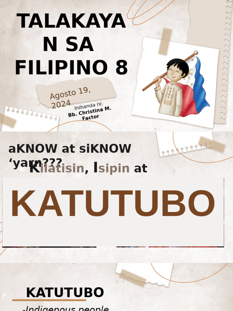 Filipino 8 PPT KARUNUNGAN - BAYAN | PDF