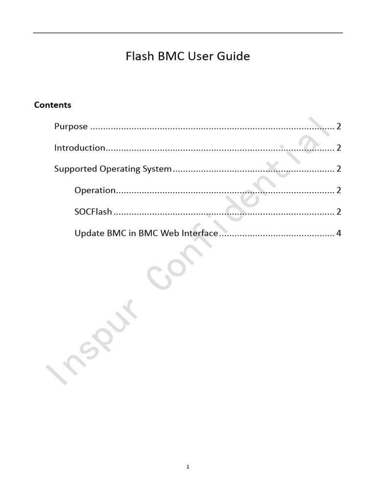 Inspur BMC Flash User Guide | PDF