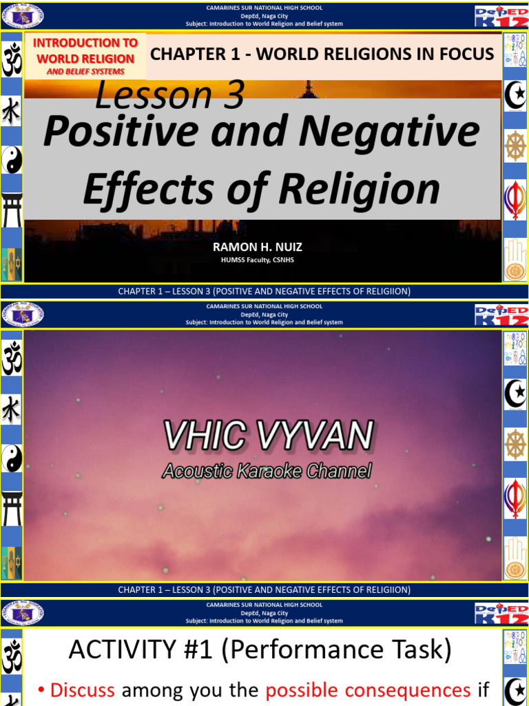 Positive and Negative Effects of Religion | PDF | Psychological ...
