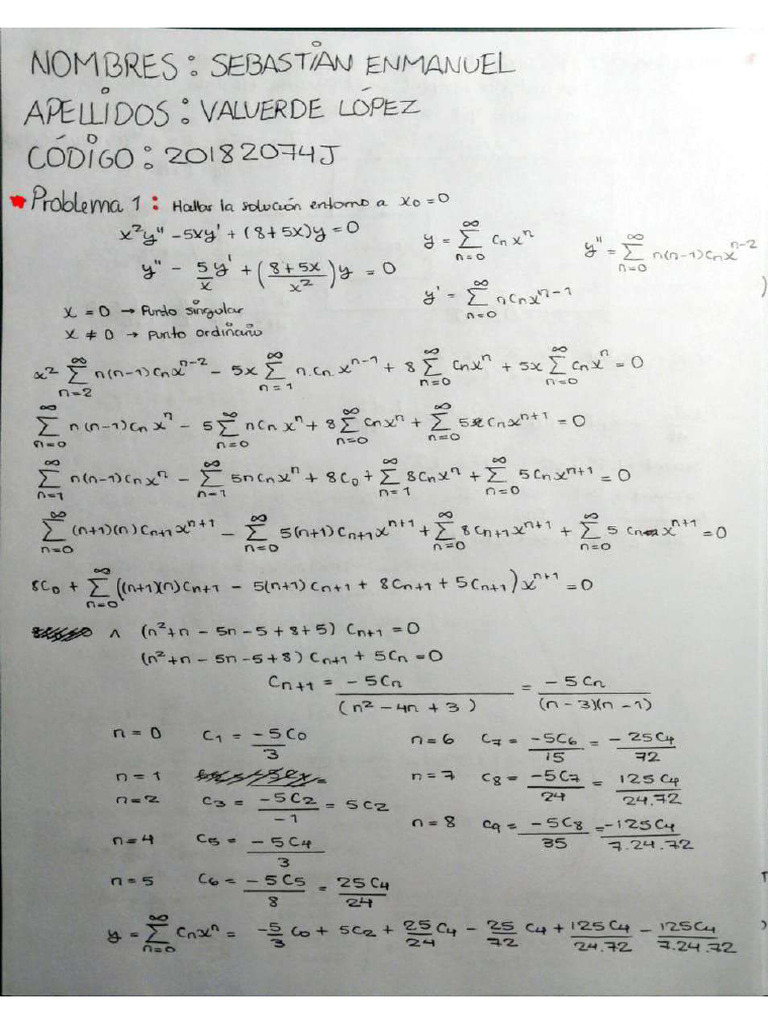 Solución de La 4ta Práctica Calificada | PDF