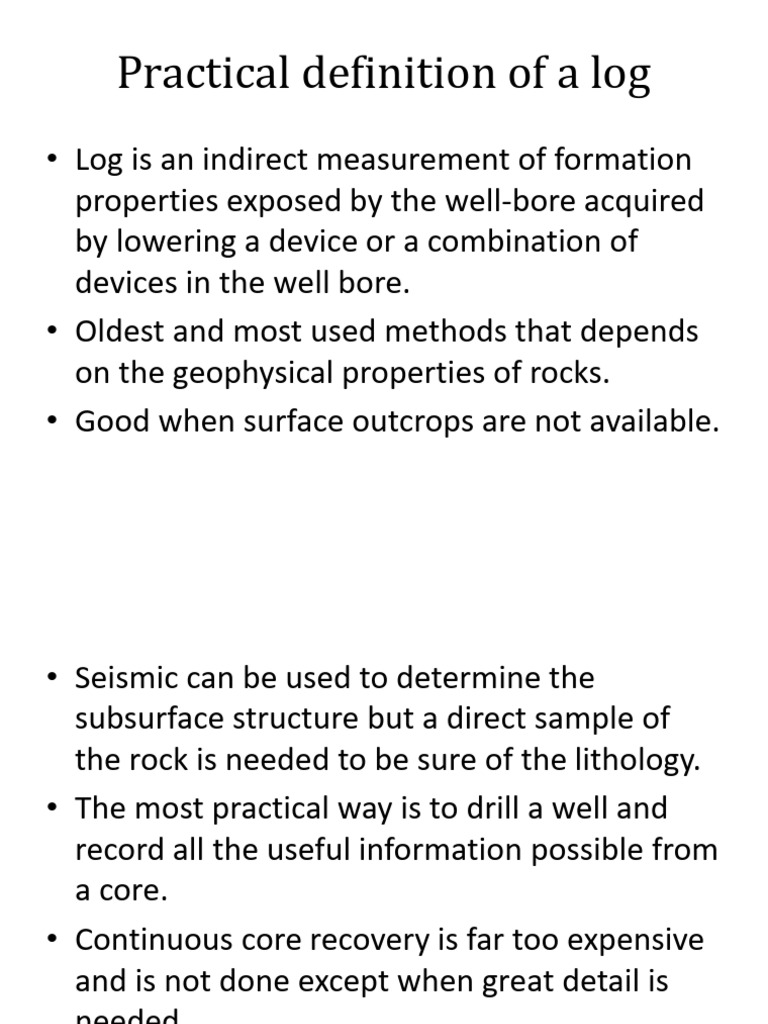 Well Logging - Introduction | PDF | Geology | Applied And Interdisciplinary Physics