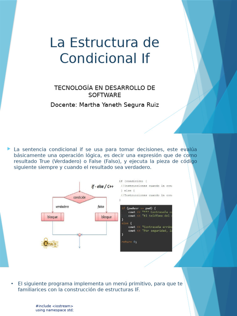 La Estructura Condicional IF | PDF