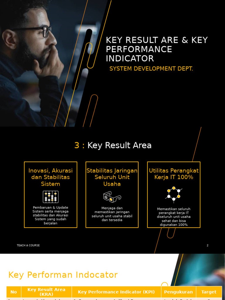 Key Result Are & Key Performance Indicator | PDF
