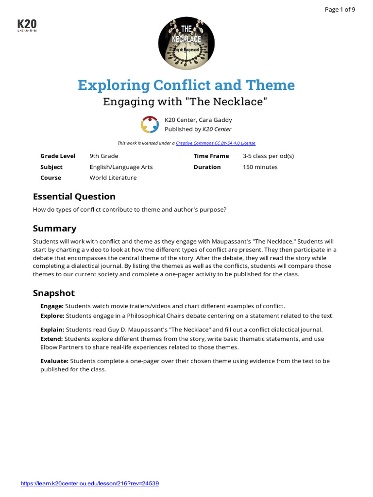 Exploring Conflict and Theme | PDF