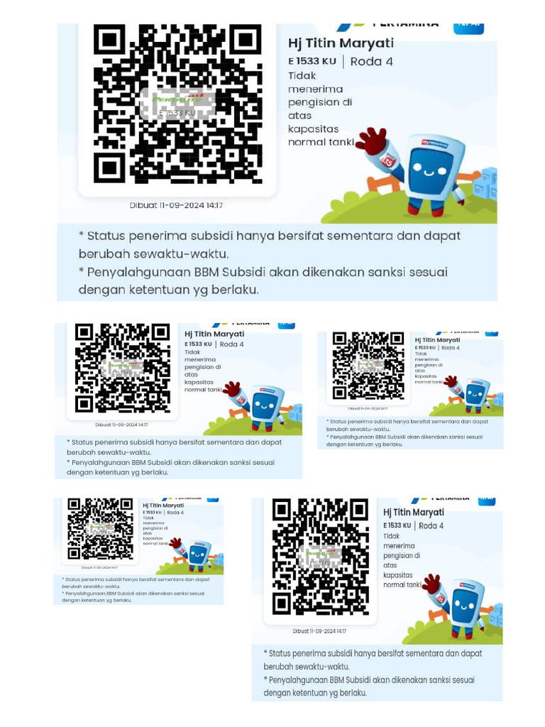 Barcode Pertalite Abah | PDF