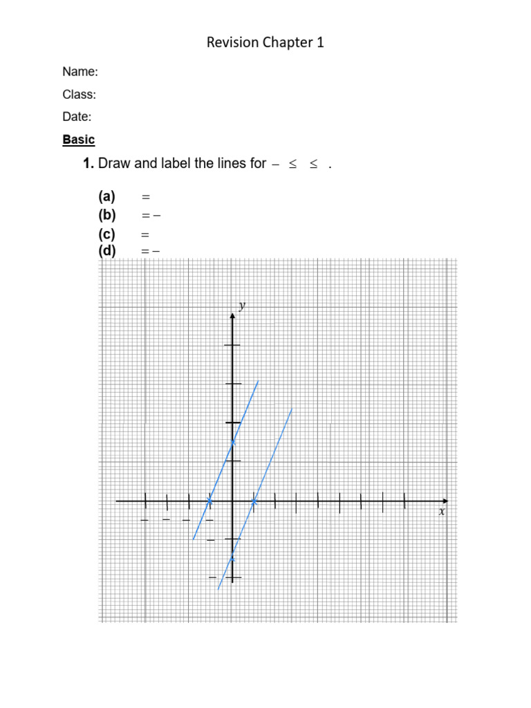 Revision chapter 1 | PDF Revision chapter 1 | PDF