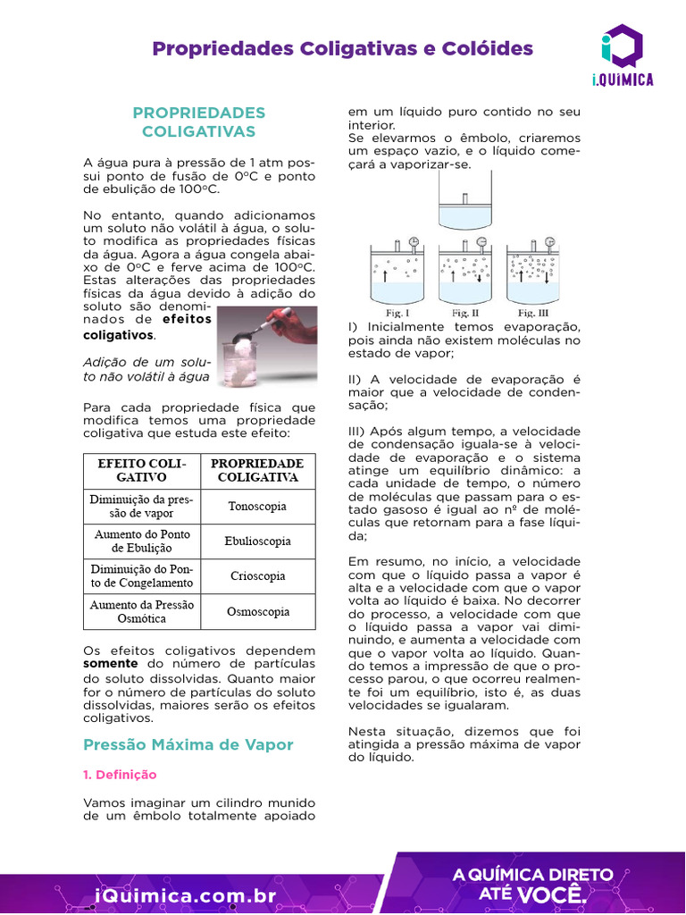 Propriedades+Coligativas+e+Coloides+iQui Mica+pdf+ | PDF