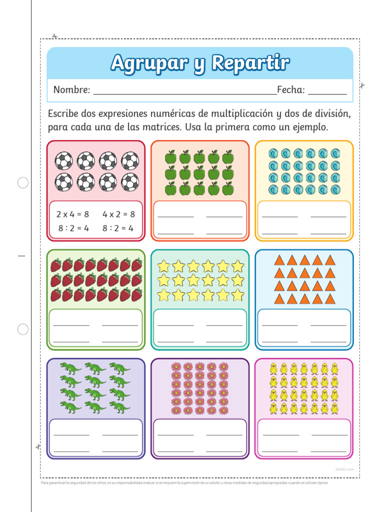 Agrupar y Repartir | PDF