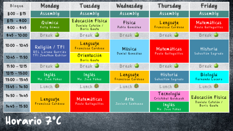 2024 7C Horario | PDF