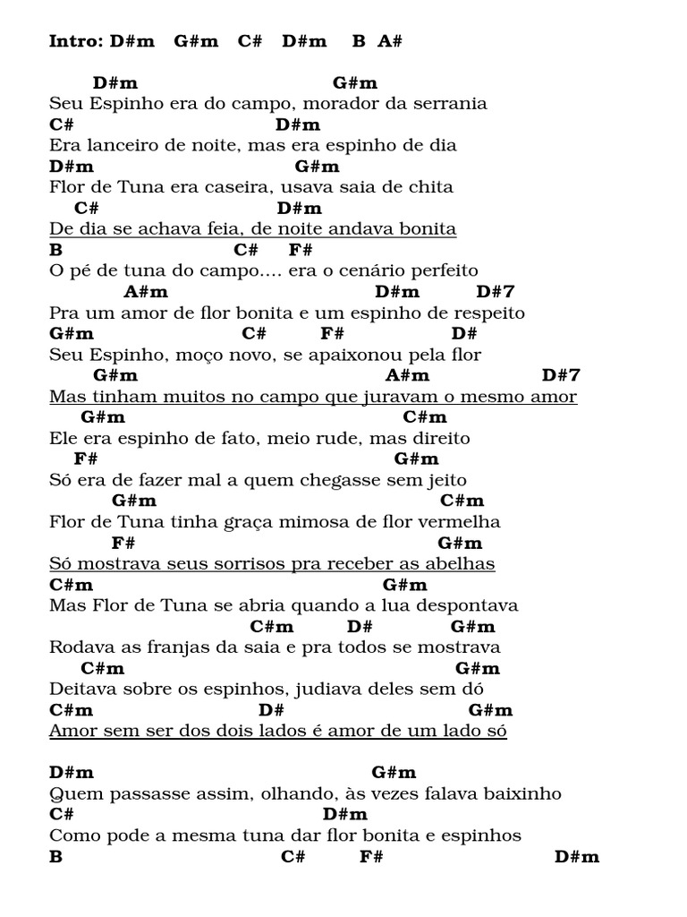 Seu Espinho e Flor de Tuna - Cifra | PDF