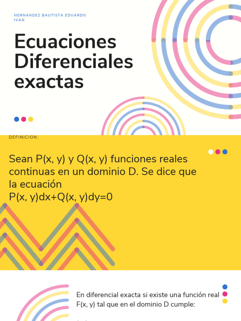Ecuaciones Diferenciales Exactas - 20240906 - 130758 - 0000 | PDF