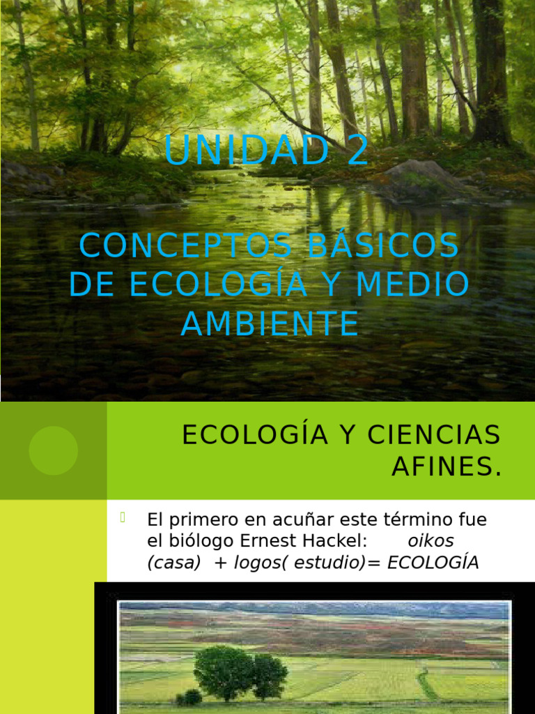 U2 Conceptos Basicos de Ecología | PDF