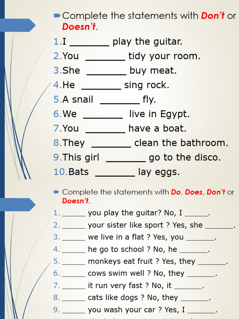 The Auxiliaries Do Does | PDF