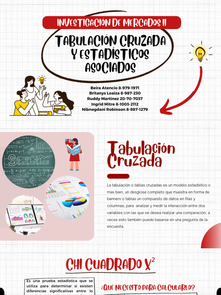 Tabulación Cruzada y Estadísticos Asociados | PDF