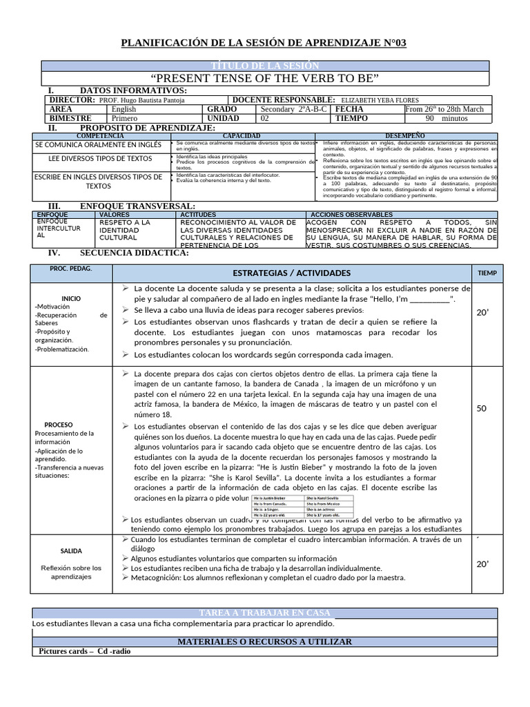 LESSON 3_2° SEC A-B-C | PDF