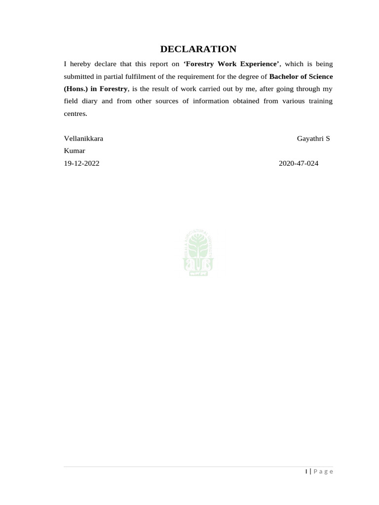 DECLARATION | PDF