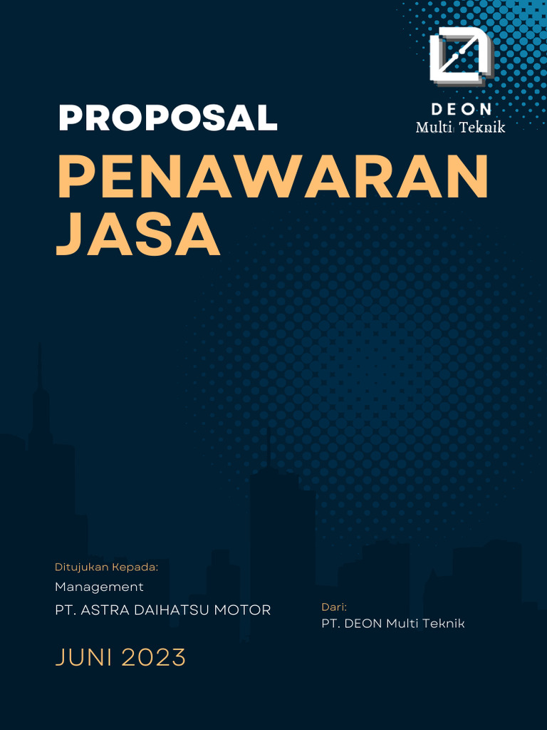 Proposal Deon - PT ASTRA | PDF | Business | Computers