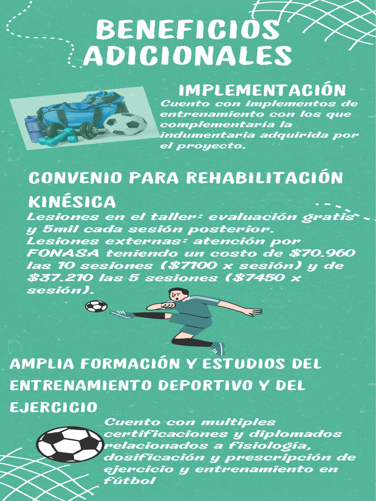 Infografia de Beneficios de Kine Taller de Fútbol | PDF