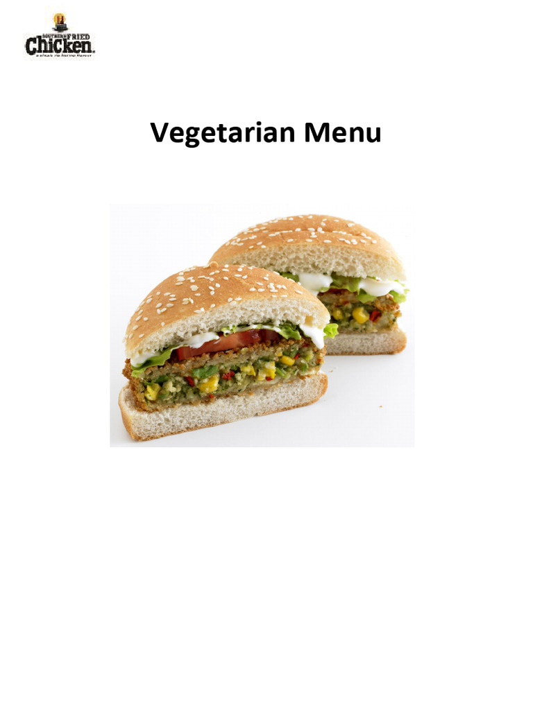 Vegetarian Menu 1 | PDF