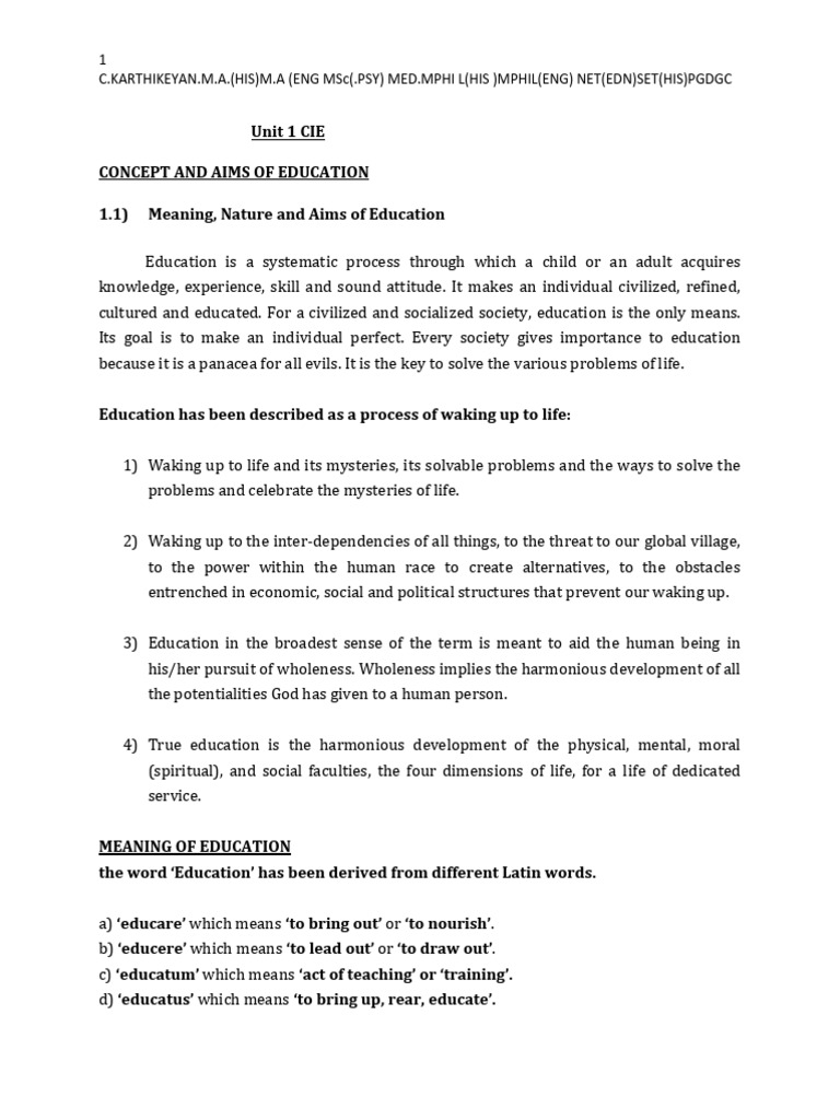 CIE-Unit-1-to-10 | PDF